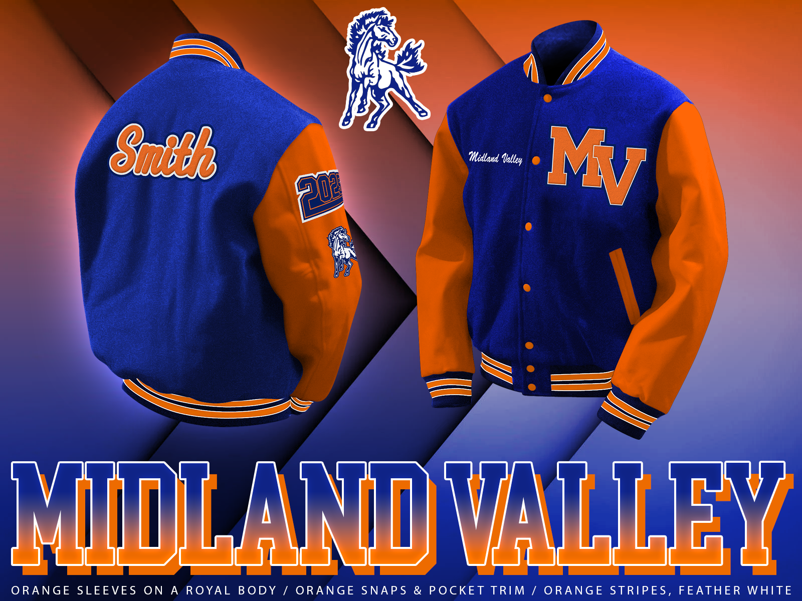 Midland Valley Letterman Jacket – Herff Jones- The Roderick Group ...